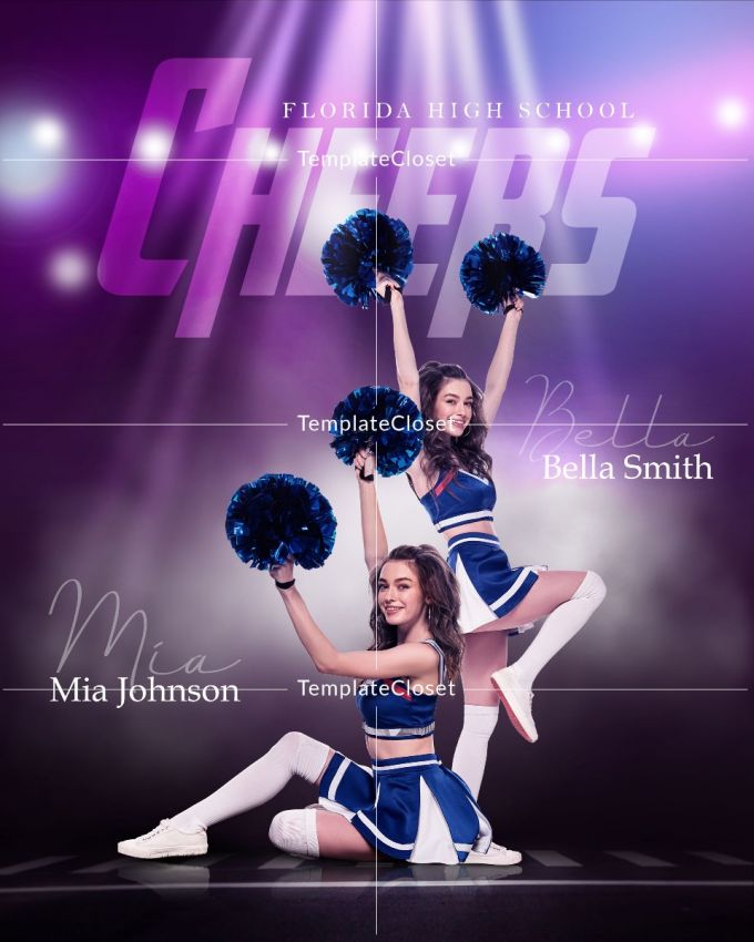 Cheerleader Cover Template