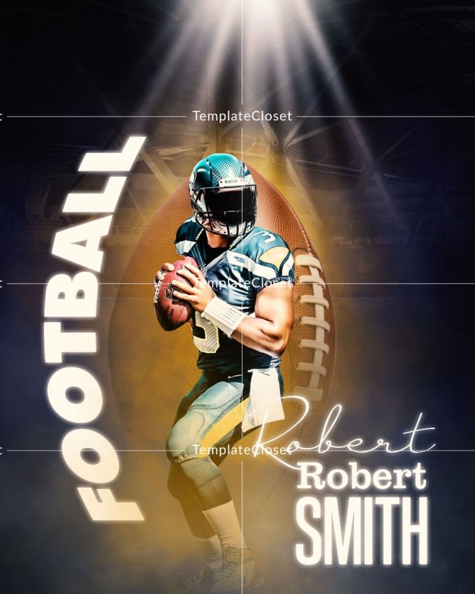 Football Photoshop Photography Template