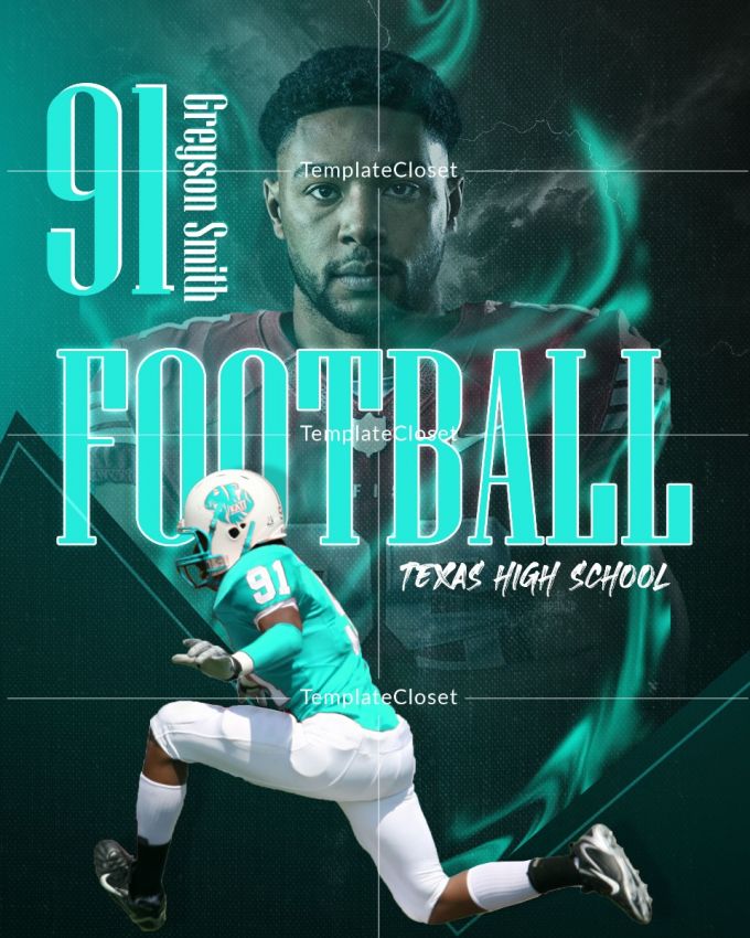 Football Photoshop Photography Template