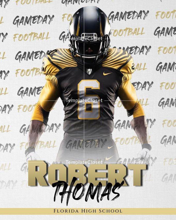 Football Photoshop Photography Template