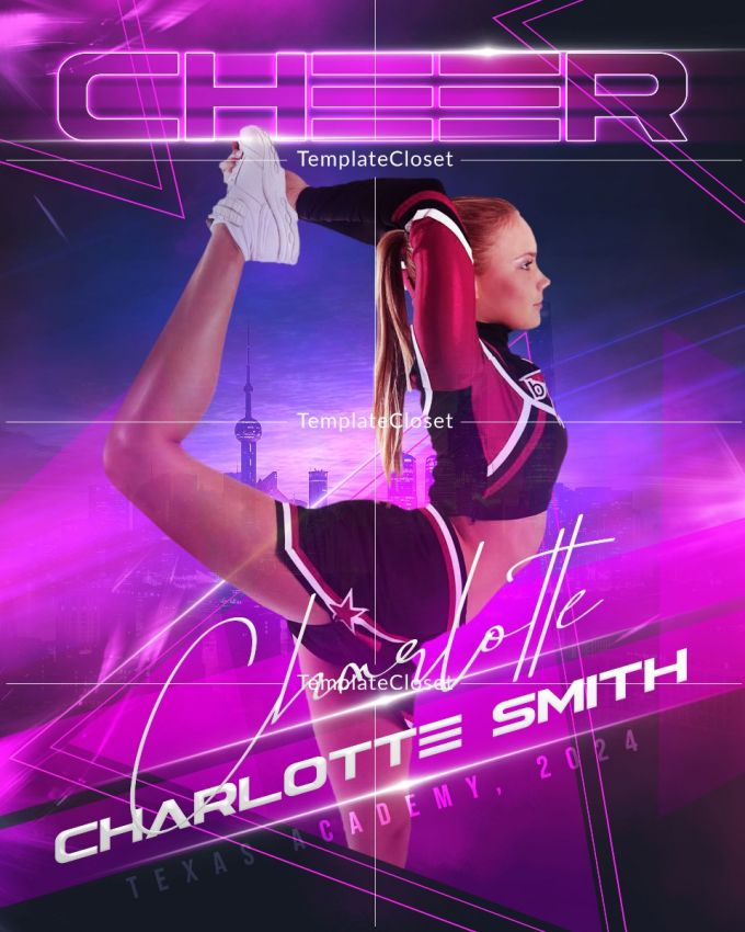 Cheerleader Cover Template