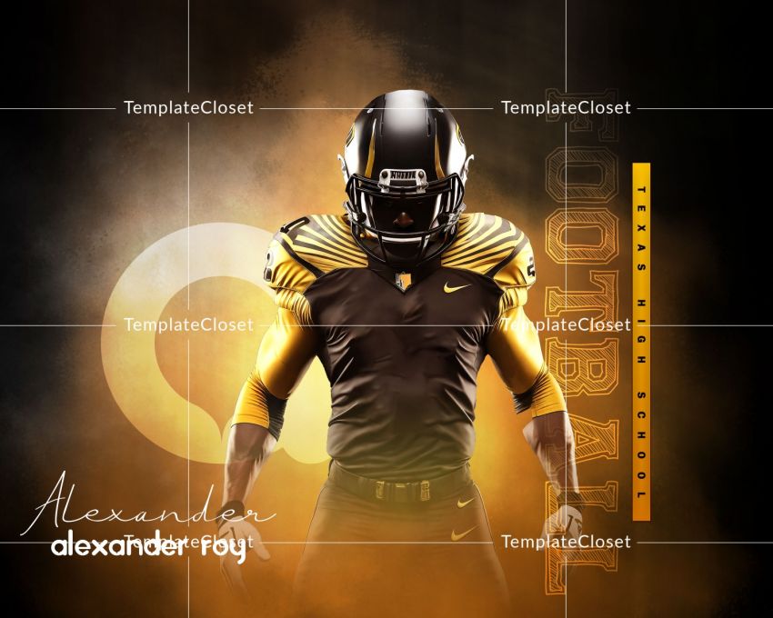 Football Photoshop Photography Template