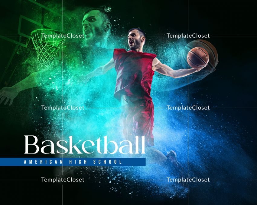 Basketball Memory Mate Signature Photography Template