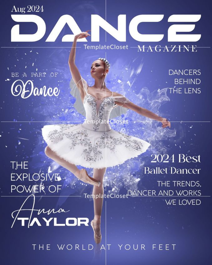 Fully Customized Dance Magazine Cover