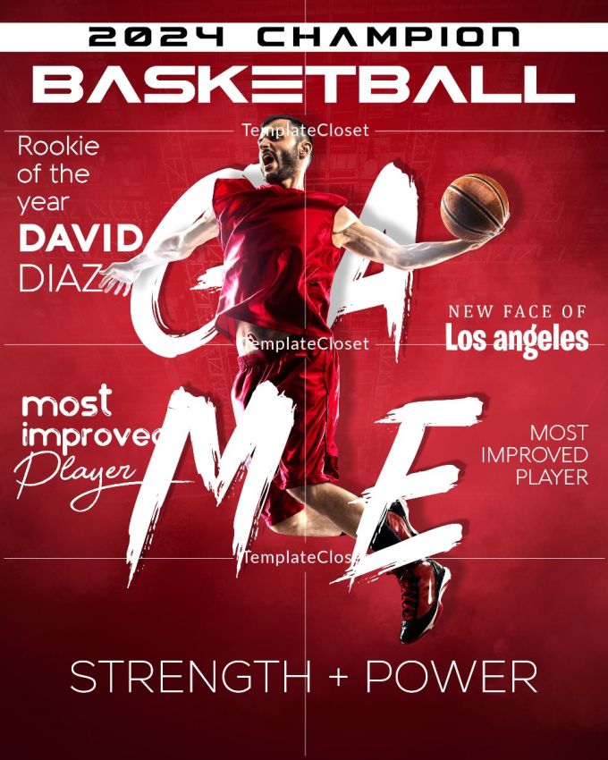 Fully Customized Basketball Magazine Cover