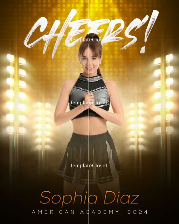 Cheerleader Cover Template
