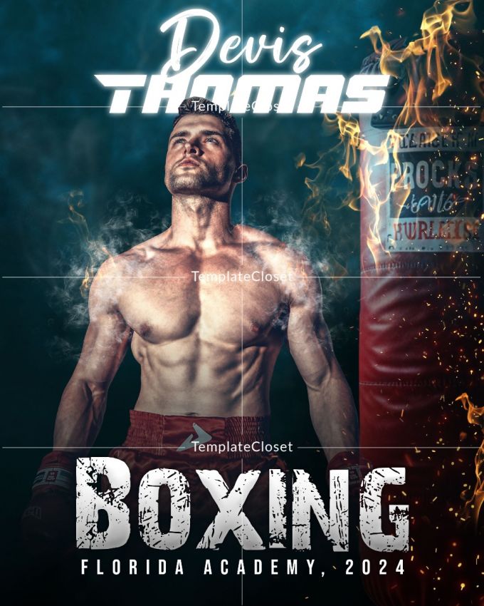 Boxing Sports Photoshop Poster
