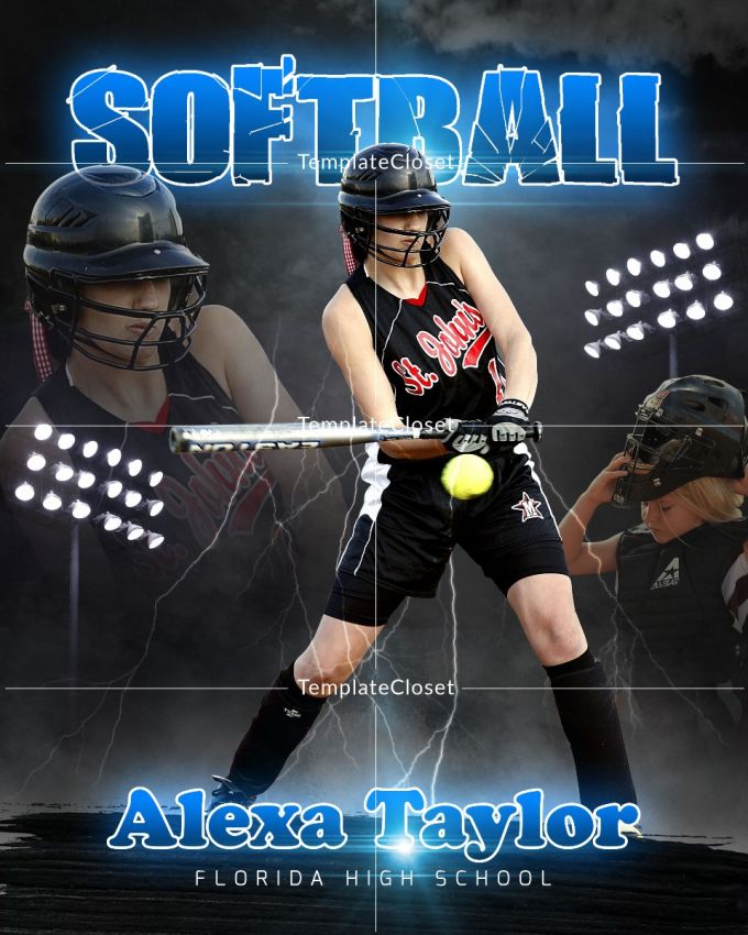 Softball - Customizable Sports Template
