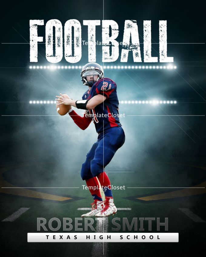 Football Game Day Photography Poster