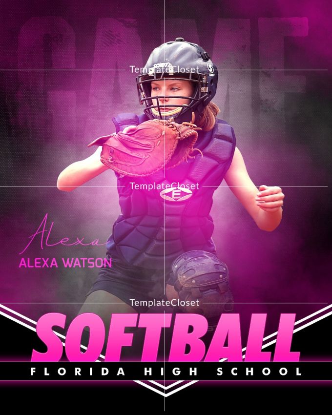Softball - Customizable Sports Template