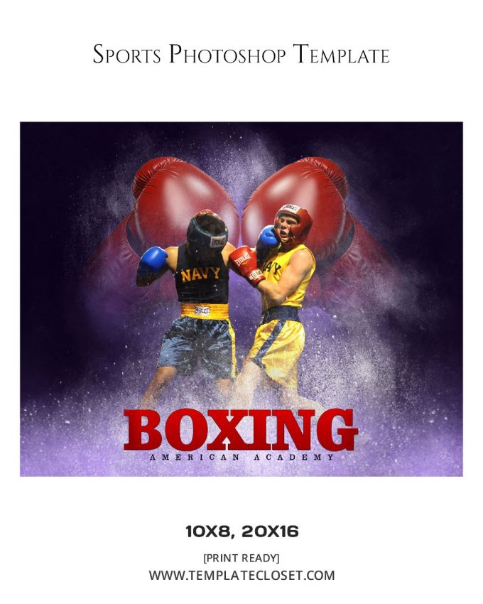 Boxing Sports Photoshop Poster