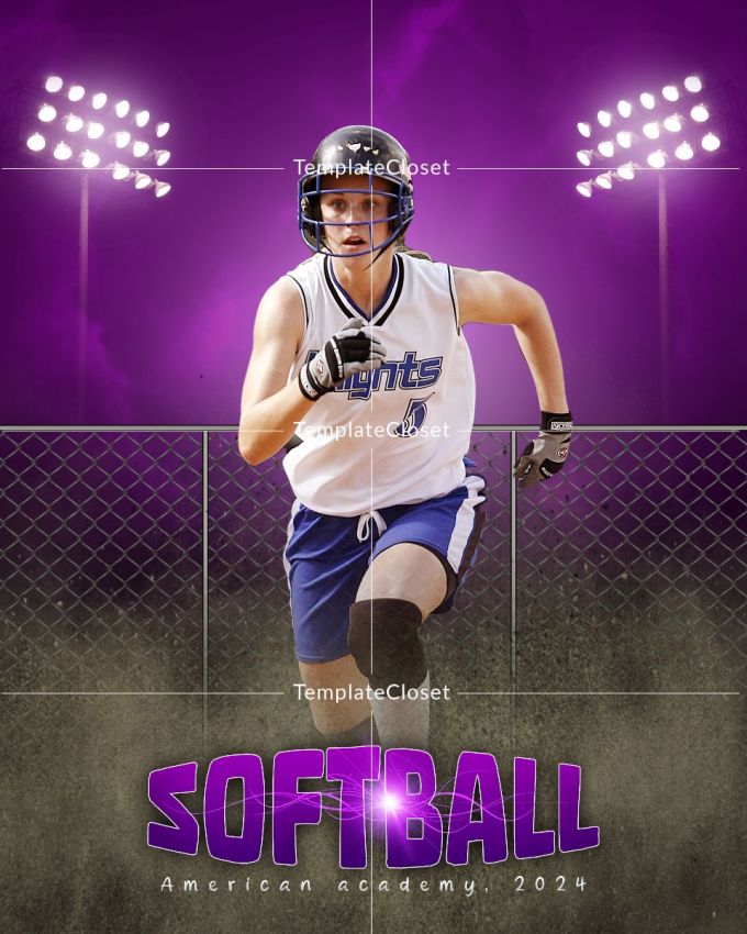 Softball - Customizable Sports Template