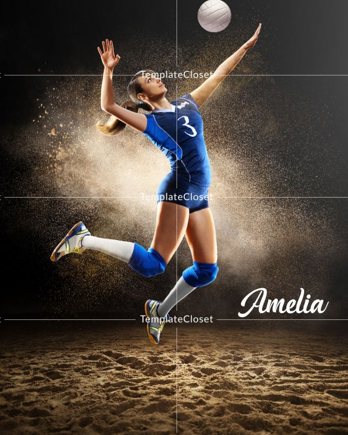Volleyball Photography Template