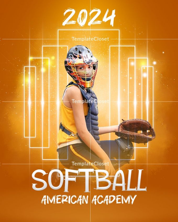 Softball - Customizable Sports Template