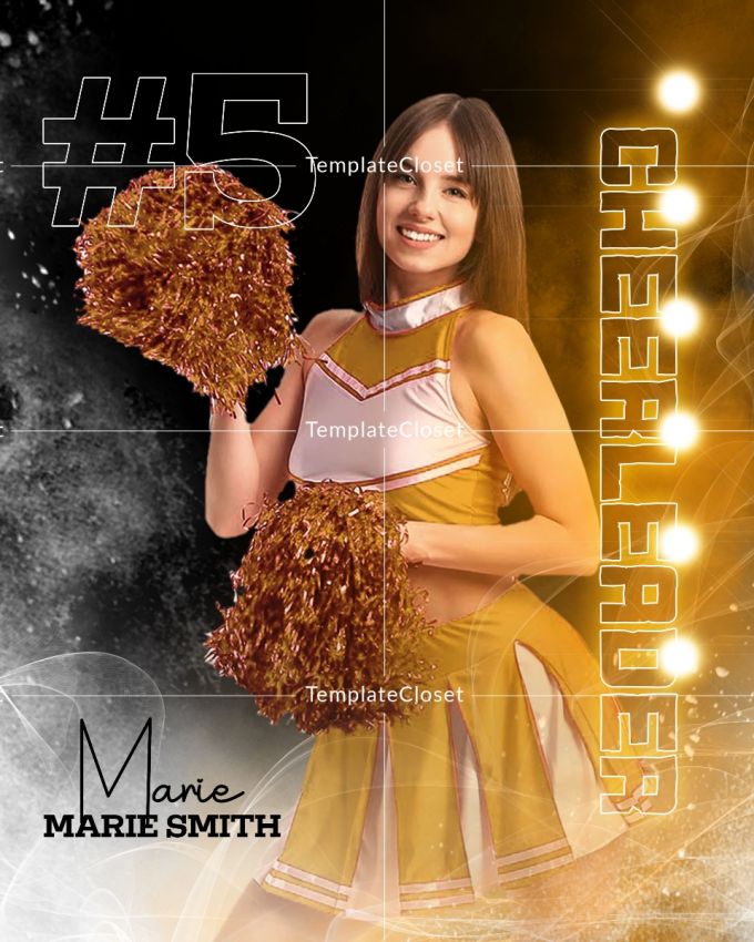 Cheerleader Cover Template