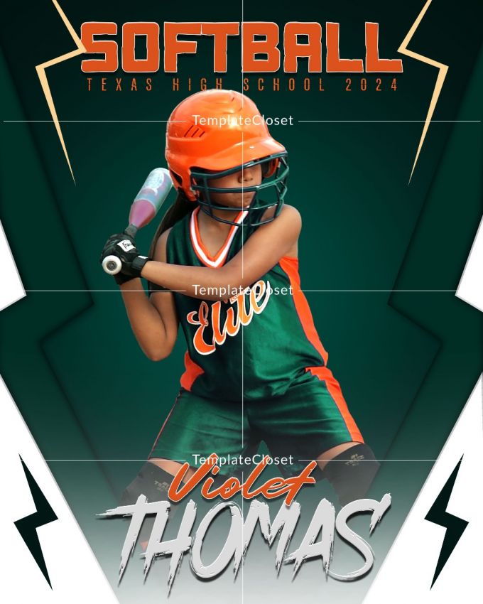 Softball - Customizable Sports Template