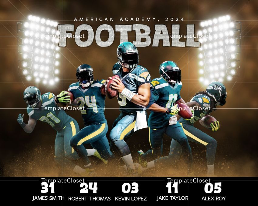 football Game Day Photography Poster