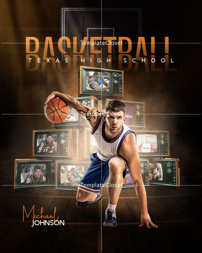 Basketball Game Day Photography Poster