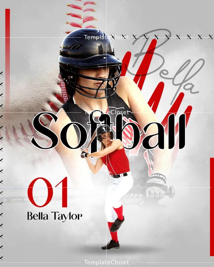 Softball - Customizable Sports Template