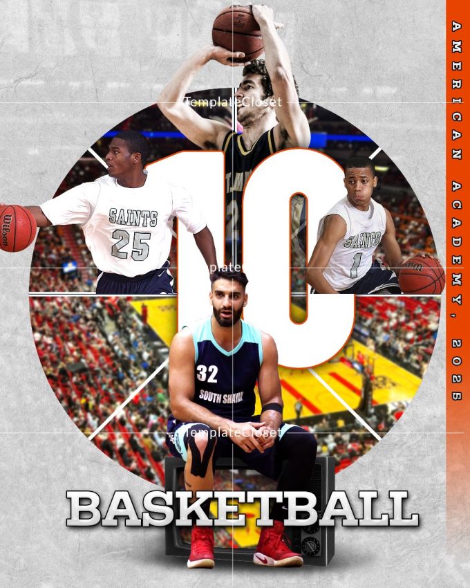 Basketball Game Day Photography Poster