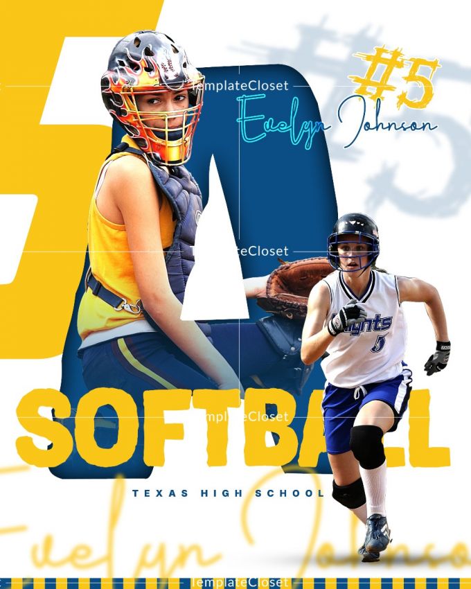 Softball - Customizable Sports Template