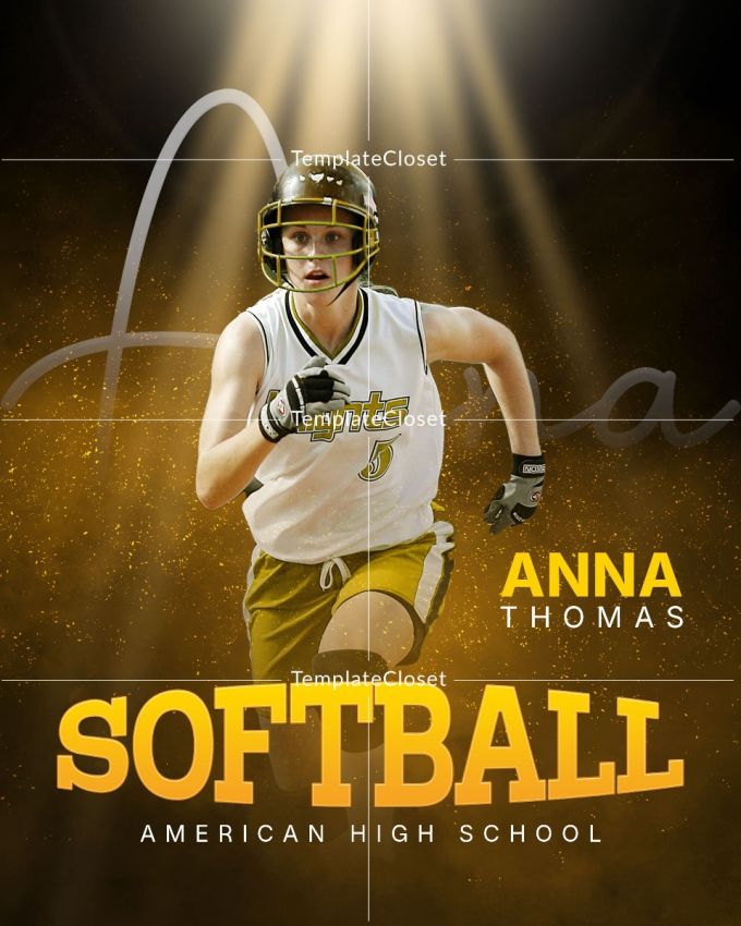 Softball - Customizable Sports Template