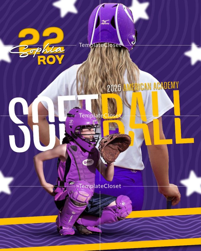 Softball - Customizable Sports Template
