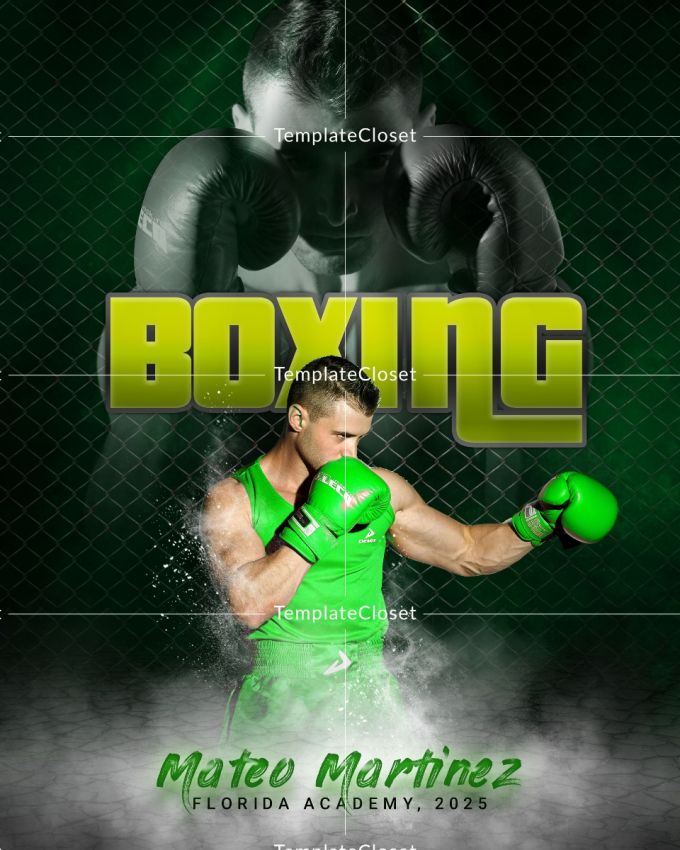 Boxing Sports Photoshop Poster