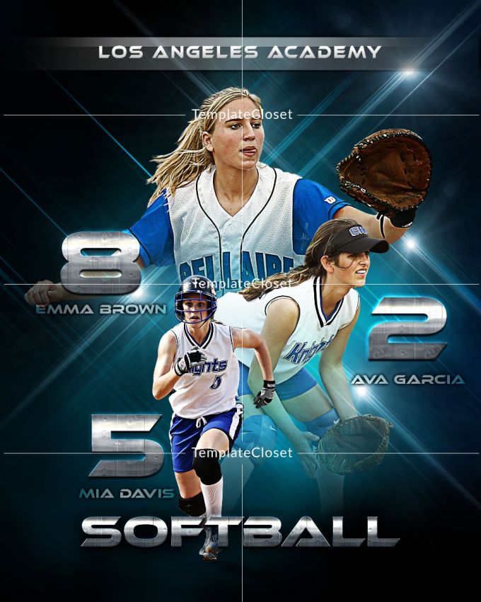 Softball - Customizable Sports Template