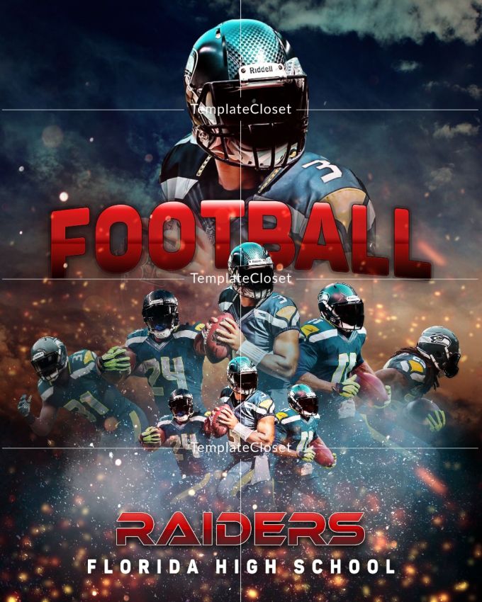 football Game Day Photography Poster