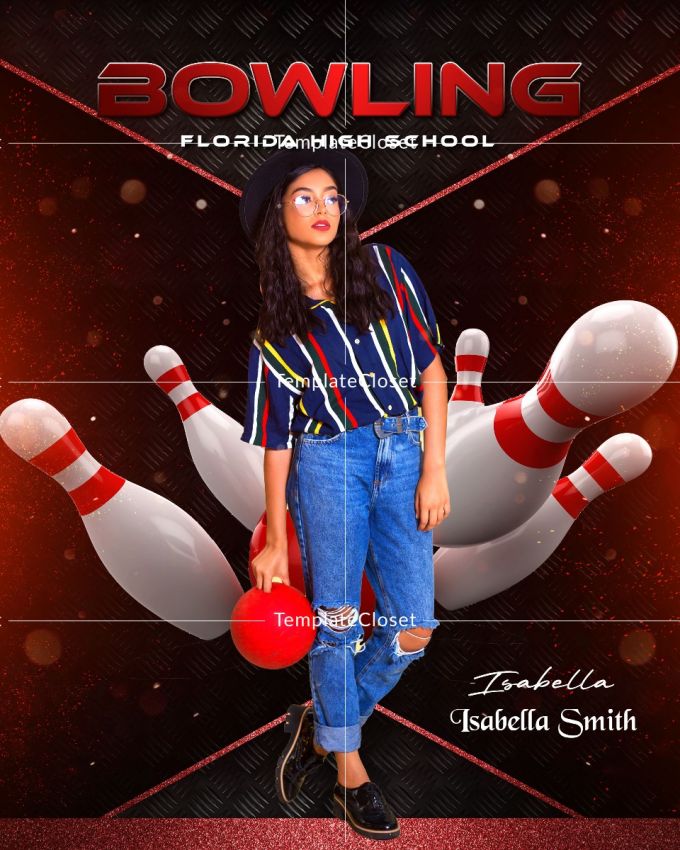 Bowling Photoshop Template