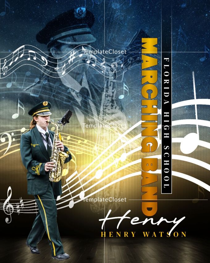 Marching Band Sports Print Ready Photography Poster