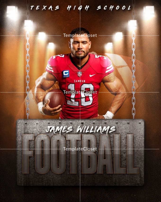 football Game Day Photography Poster