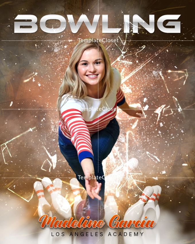 Bowling Photoshop Template