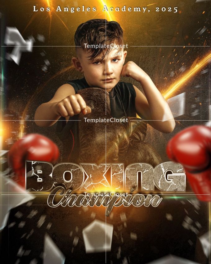 Boxing Sports Photoshop Poster