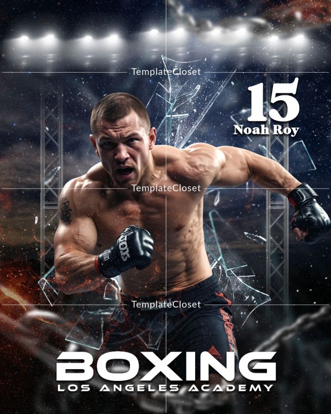 Boxing Sports Photoshop Poster