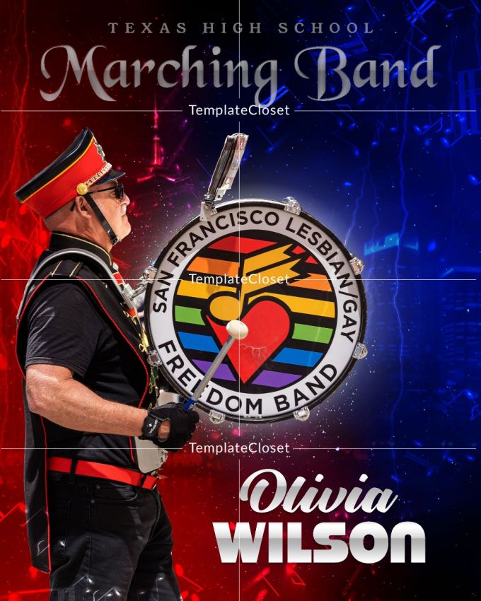 Marching Band Sports Print Ready Photography Poster