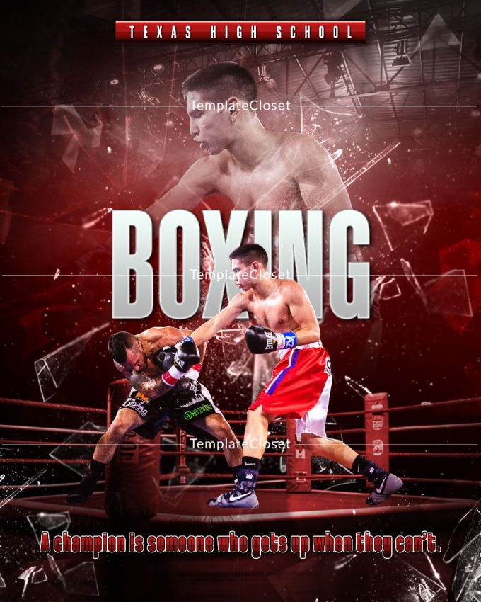 Boxing Sports Photoshop Poster