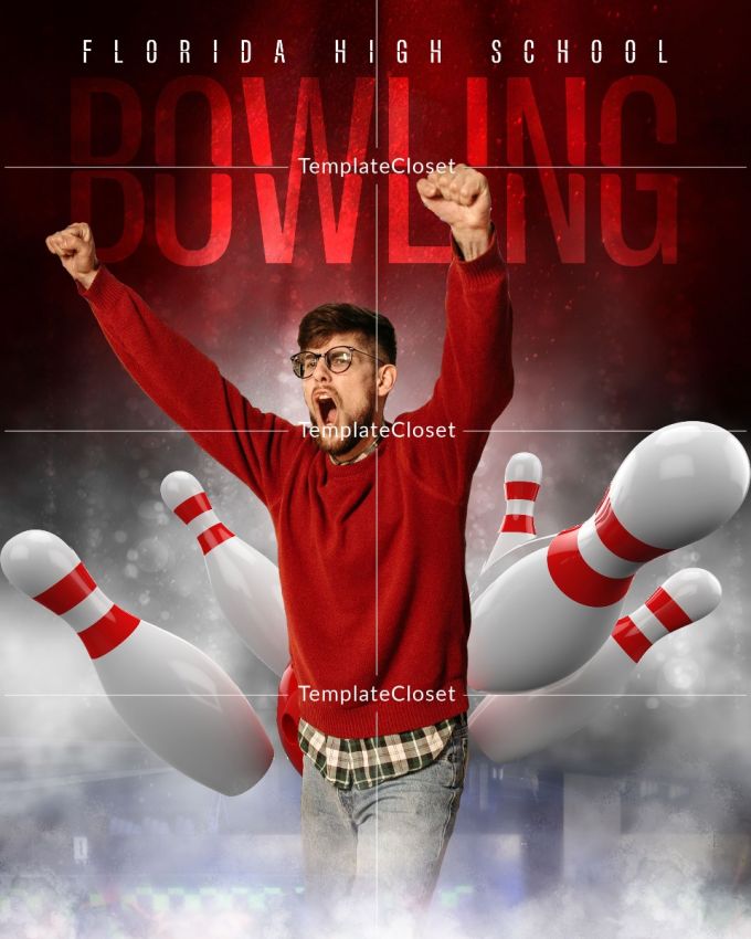 Bowling Photoshop Template