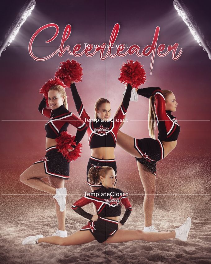 Cheerleader Team Photography