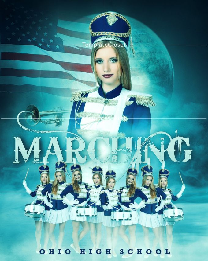 Marching Band Photography Template