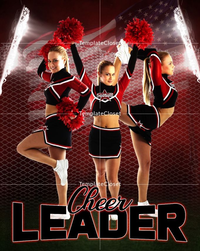 Cheerleader Flag Photography