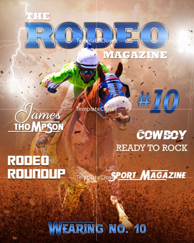 Rodeo Magazine Cover Template