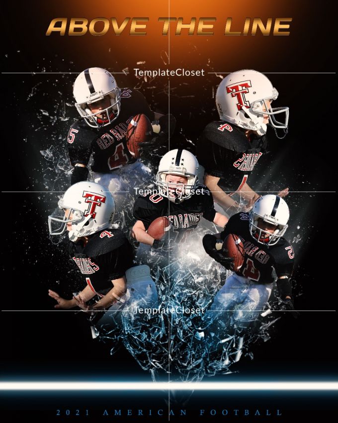 Football Above the Line Photography