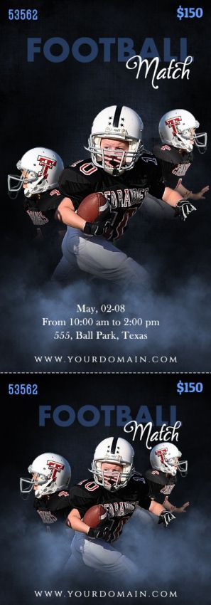 Football Match Ticket Template