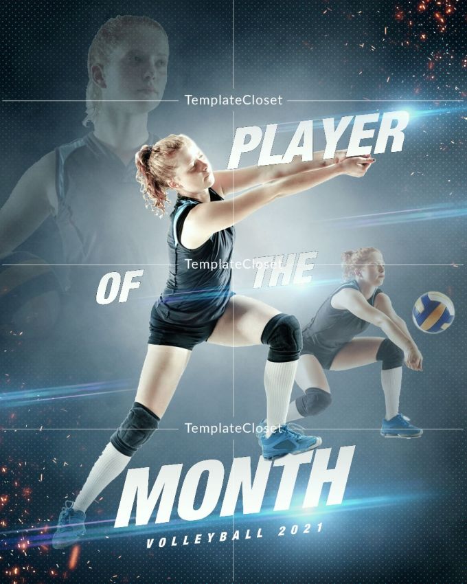 Volleyball Player Of The Month Template