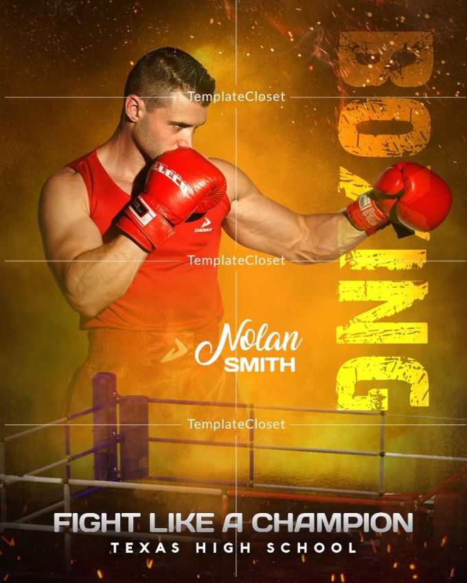 Boxing Fight Like A Champion Template