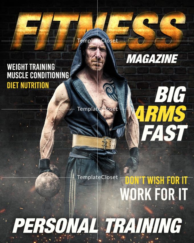 Fitness Magazine Cover Photography