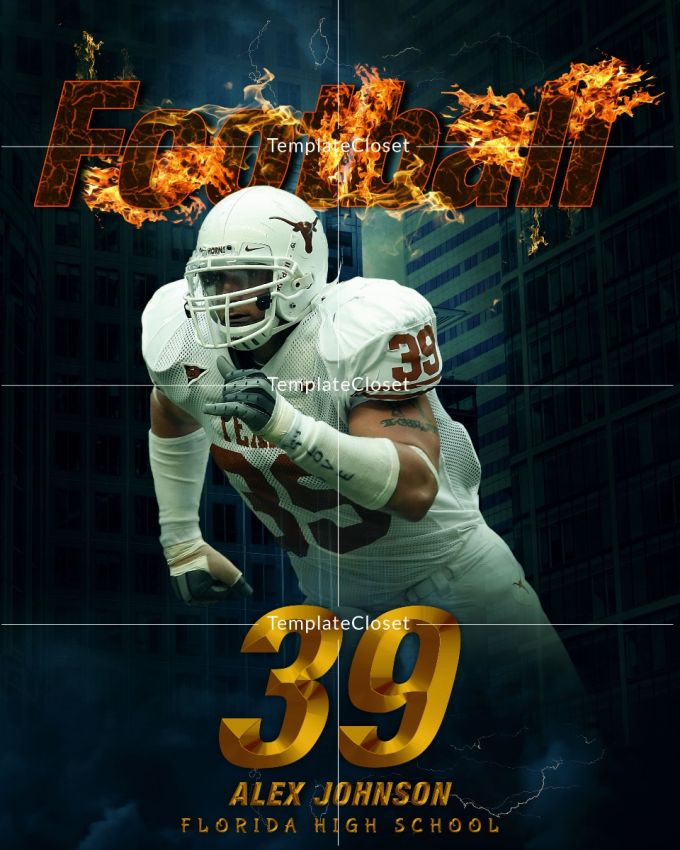 Football Alex Johnson Template Photography