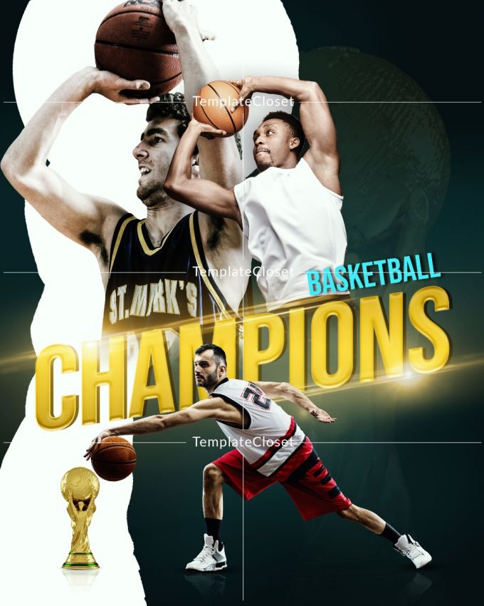 Basketball Champions Template Photography